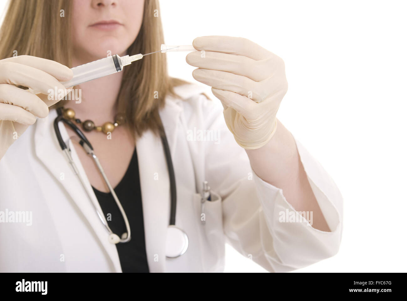 Ready to give an injection Stock Photo - Alamy