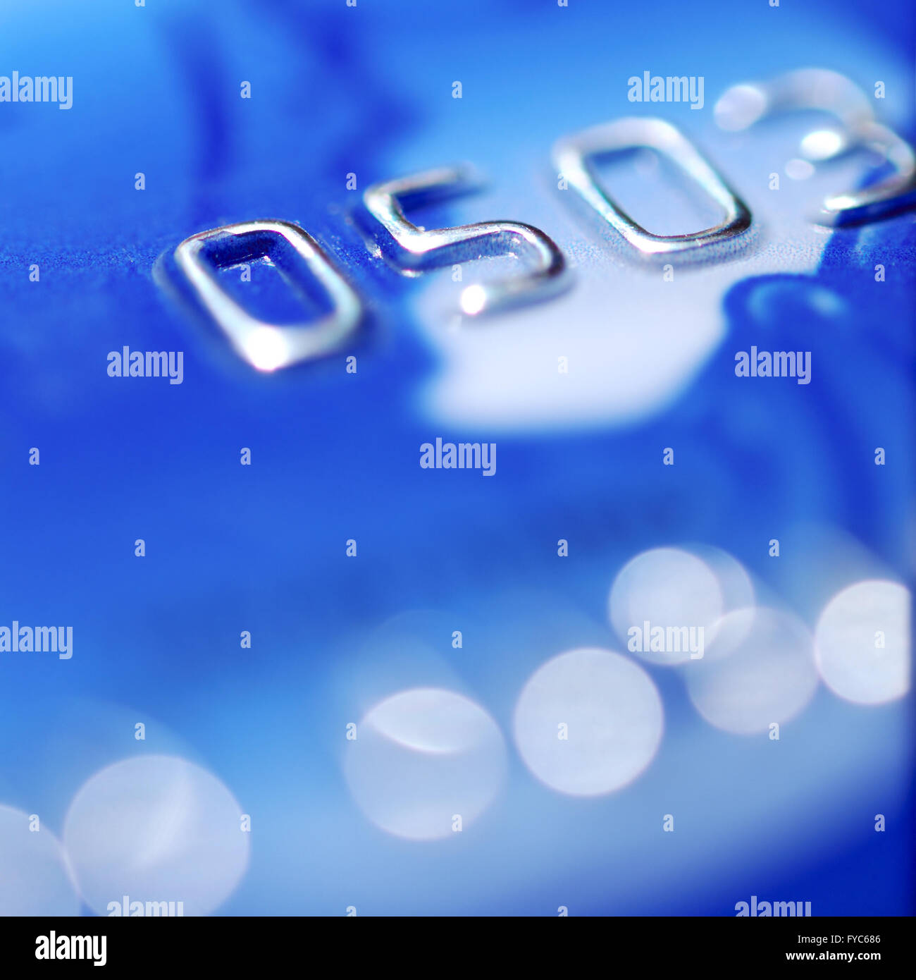 closeup of blue credit card Stock Photo - Alamy