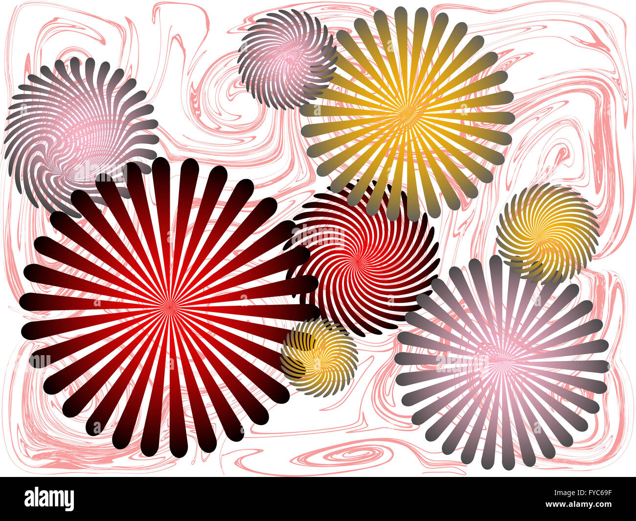 abstract colored background of radial rays patterns Stock Photo - Alamy