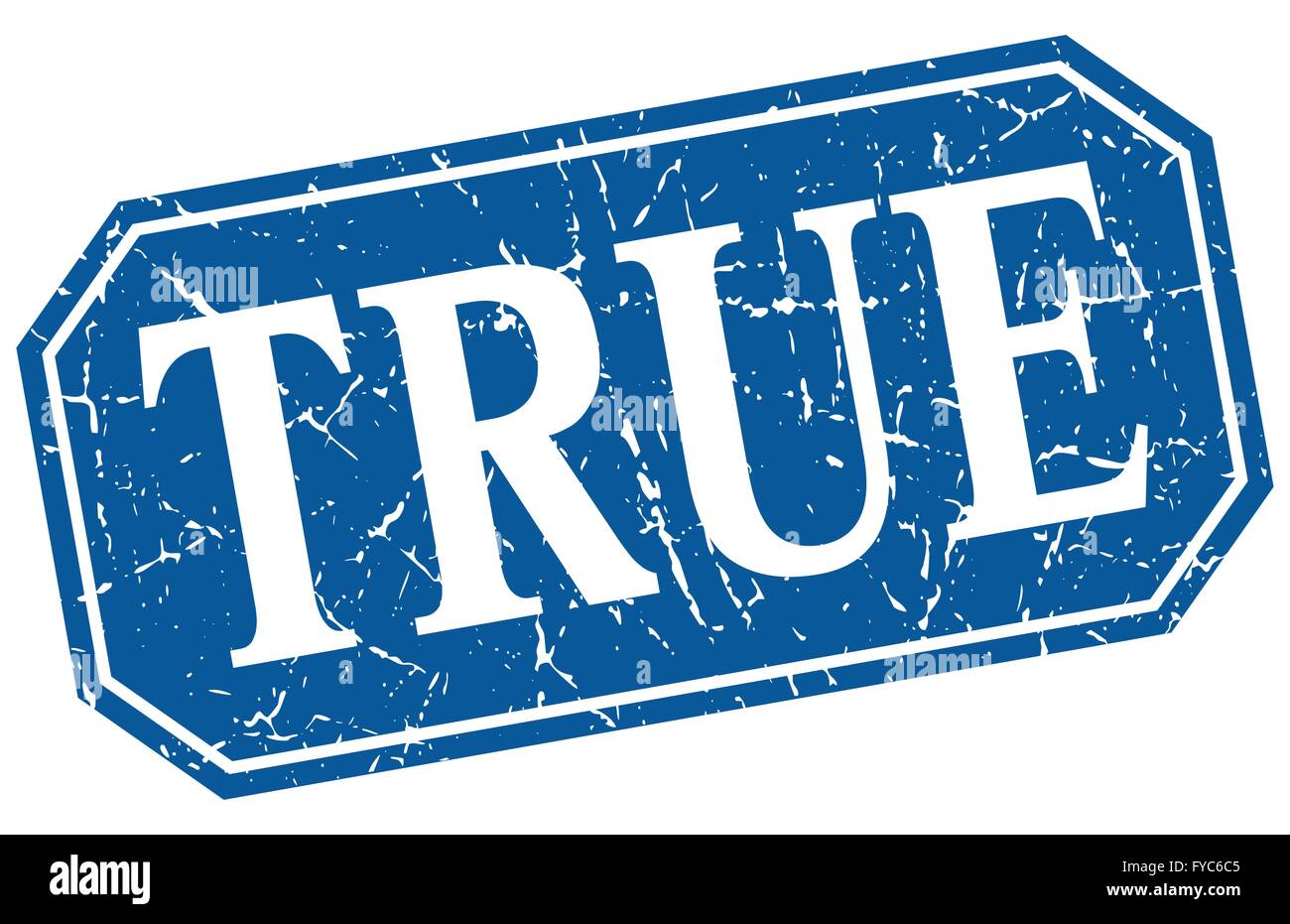 true blue square vintage grunge isolated sign Stock Vector Image & Art ...