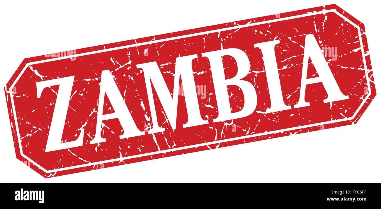 Zambia red square grunge retro style sign Stock Vector Image & Art - Alamy