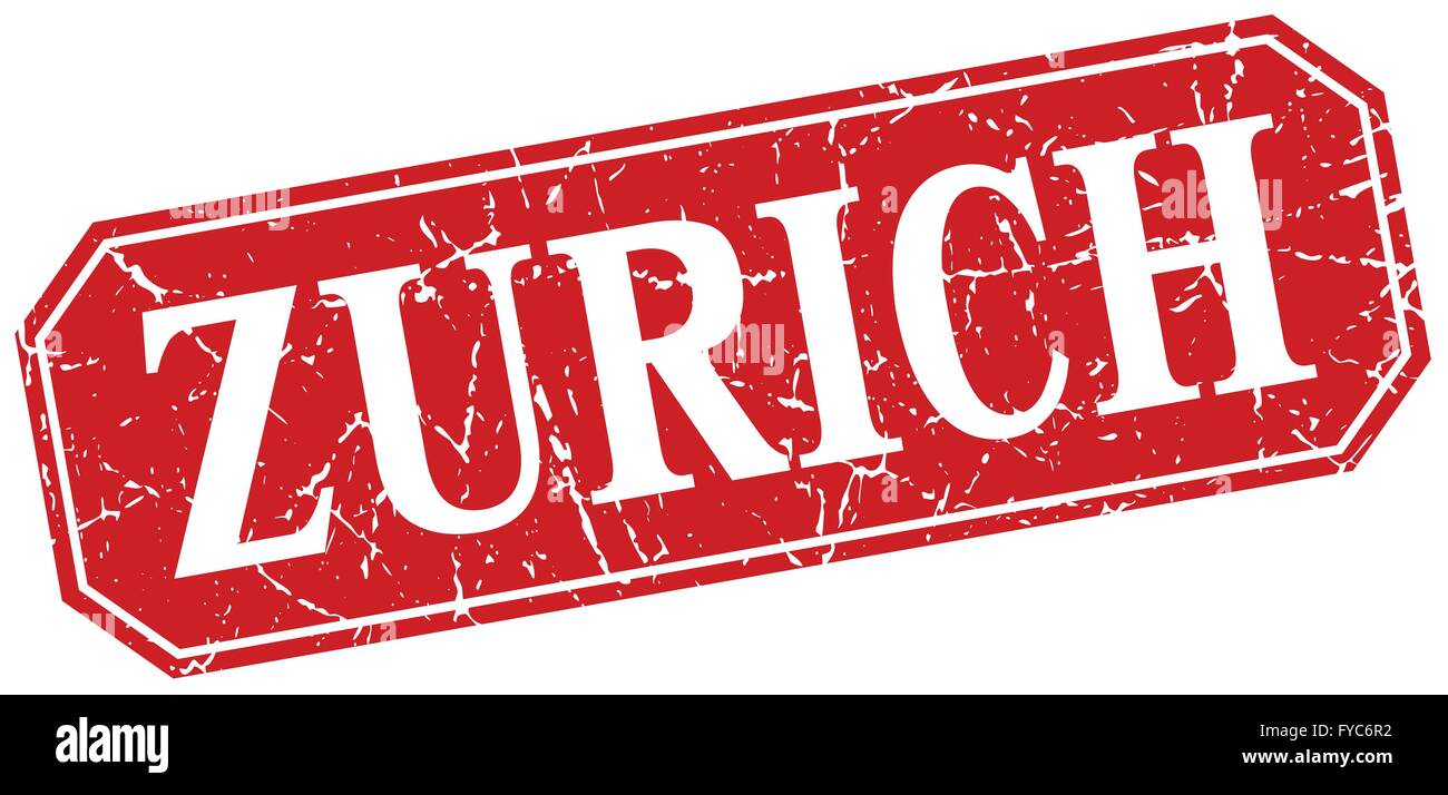 Zurich red square grunge retro style sign Stock Vector Image & Art - Alamy