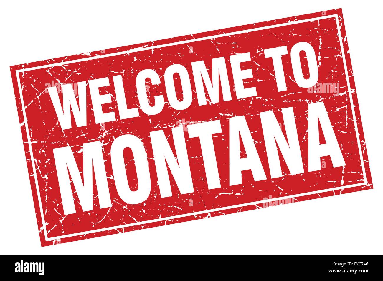 Welcome sign montana Cut Out Stock Images & Pictures - Alamy