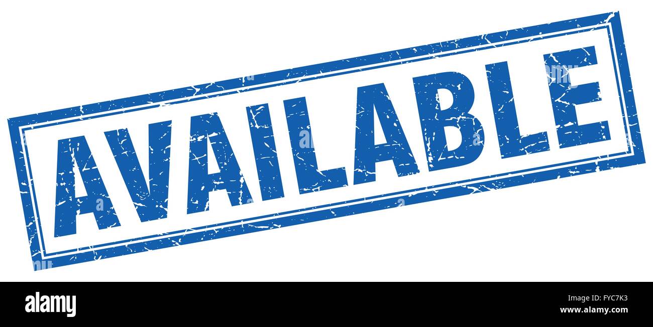 available blue square grunge stamp on white Stock Vector Image & Art ...