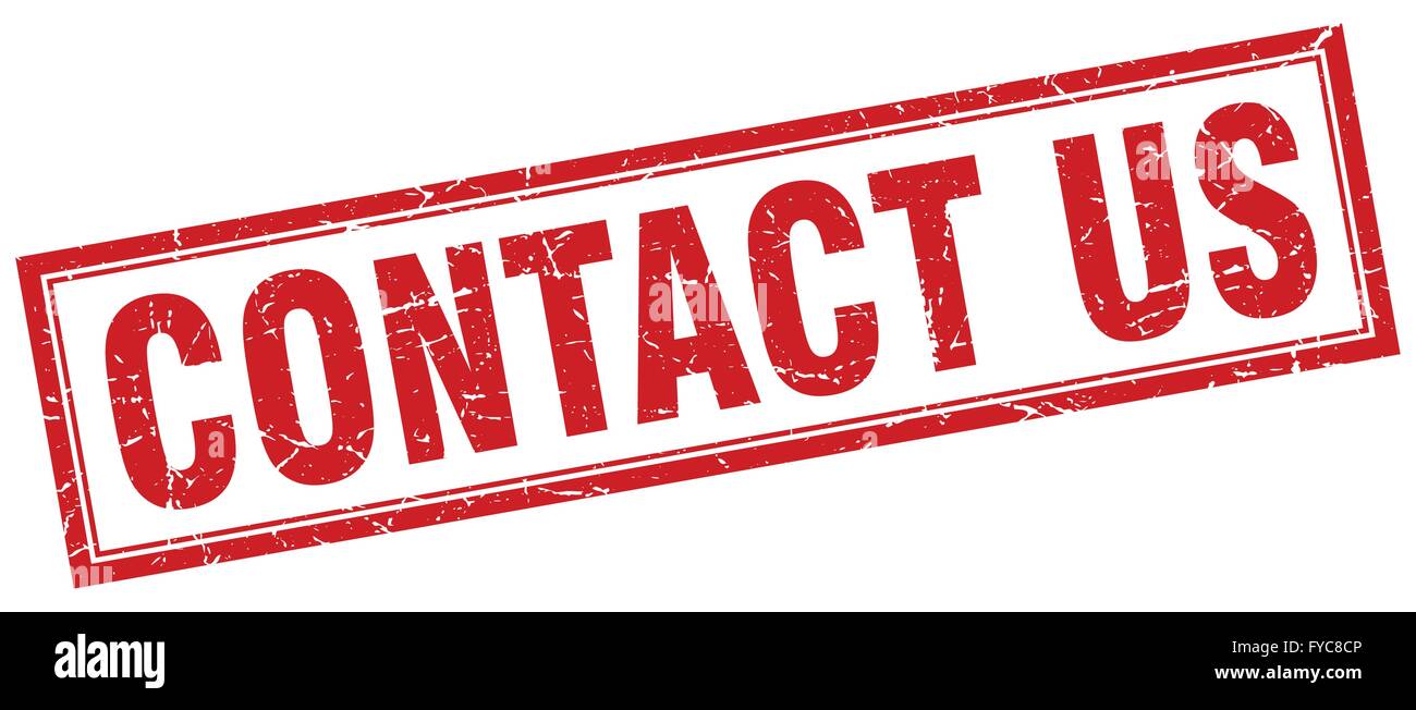 contact us red square grunge stamp on white Stock Vector Image & Art ...