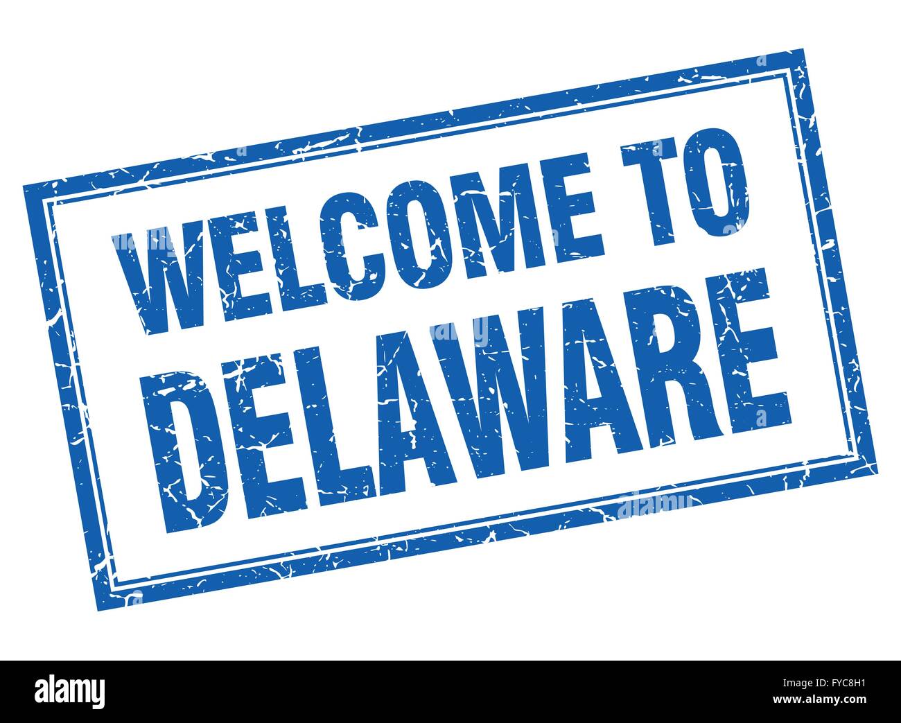 Welcome to delaware sign Cut Out Stock Images & Pictures - Alamy
