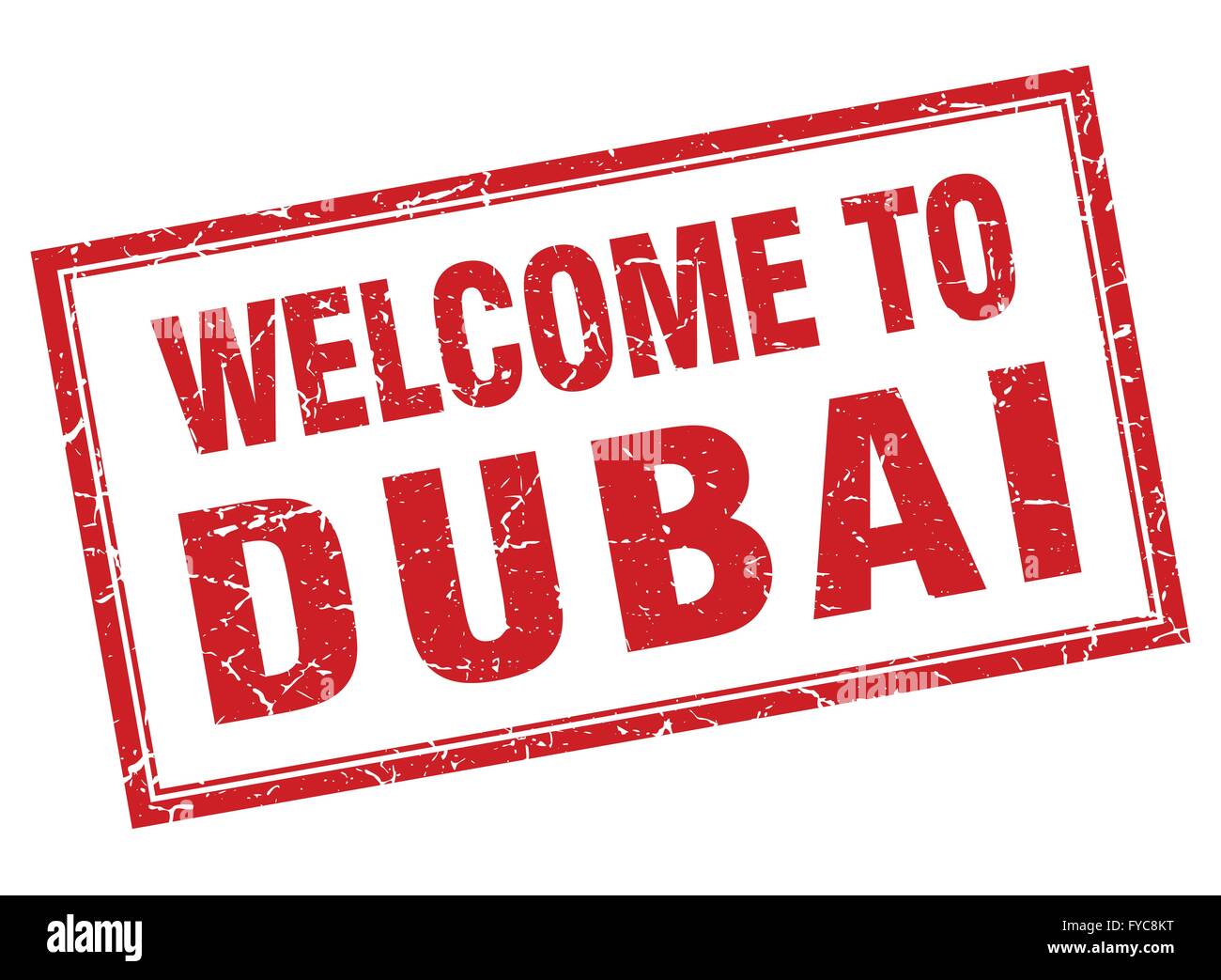 Welcome to dubai sign Cut Out Stock Images & Pictures - Alamy