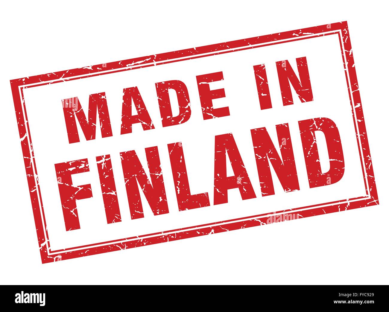 Finland red square grunge made in stamp Stock Vector Image & Art - Alamy