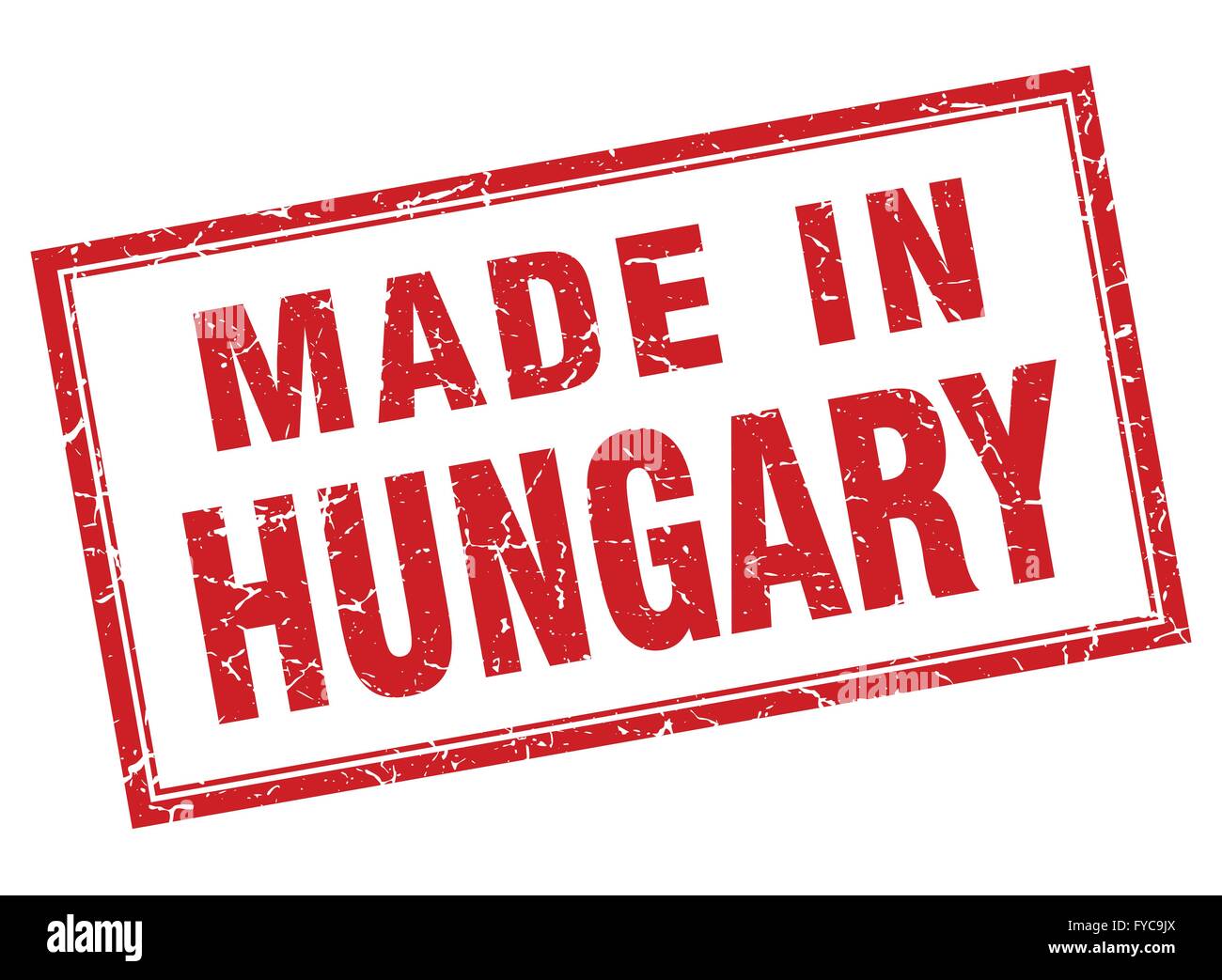 Hungary red square stamp hi-res stock photography and images - Alamy