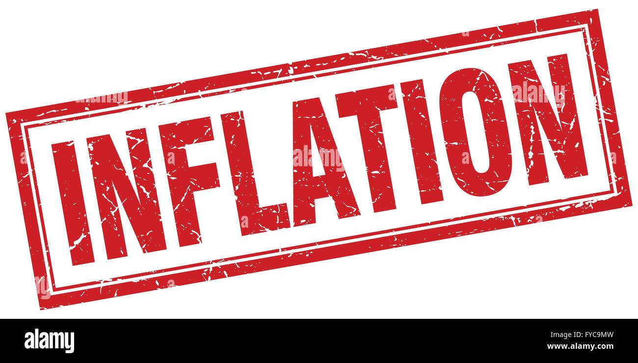 Square grunge red inflation hi-res stock photography and images - Alamy