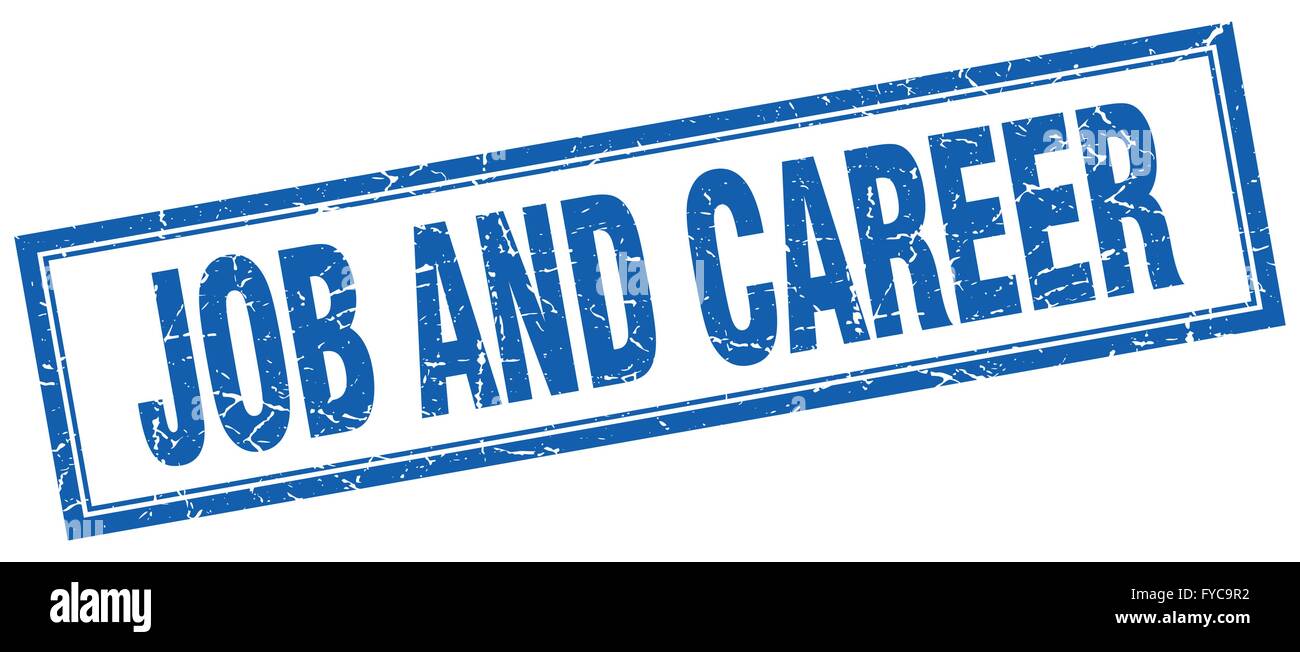 Job career stamp square hi-res stock photography and images - Alamy