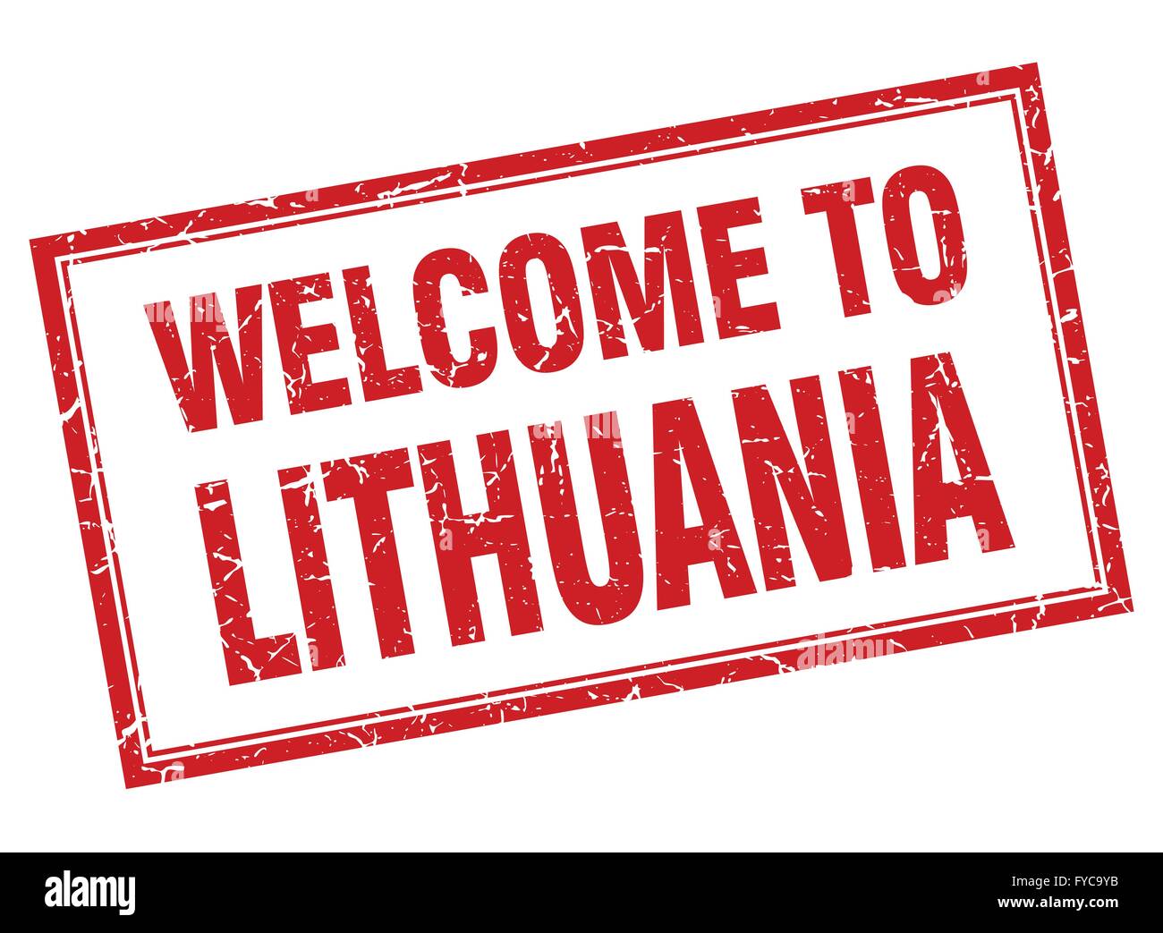 Welcome to lithuania Cut Out Stock Images & Pictures - Alamy