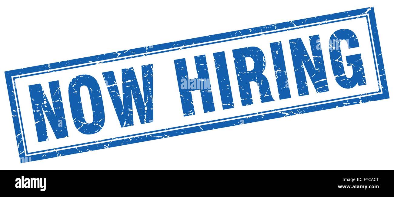 Now hiring square stamp Stock Vector Images - Alamy