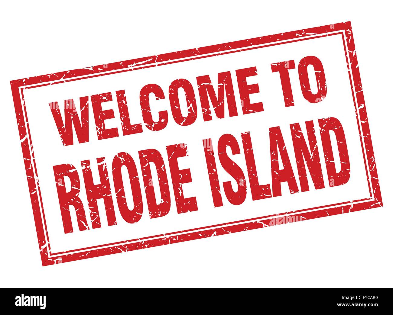 Rhode Island red square grunge welcome isolated stamp Stock Vector ...