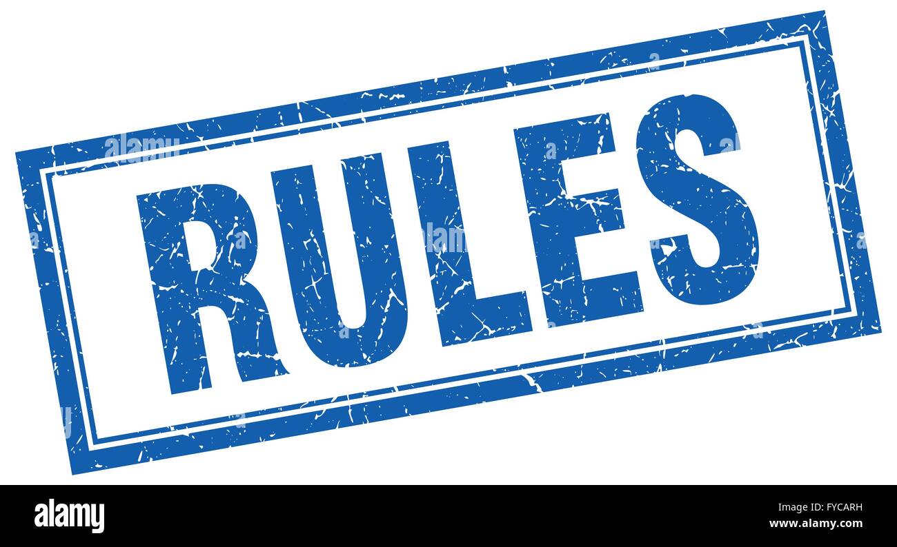 Rules square grunge stamp hi-res stock photography and images - Alamy