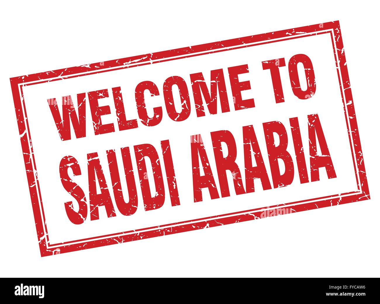 Welcome saudi arabia red square hi-res stock photography and images - Alamy