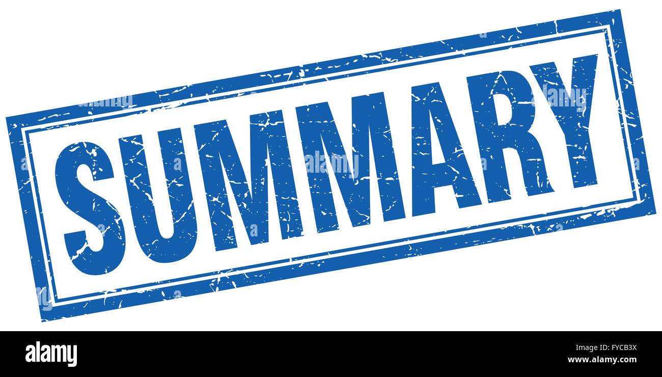 summary blue square grunge stamp on white Stock Vector Image & Art - Alamy