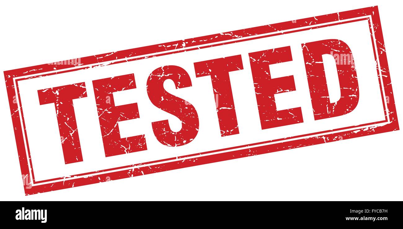 Tested stamp square grunge hi-res stock photography and images - Alamy