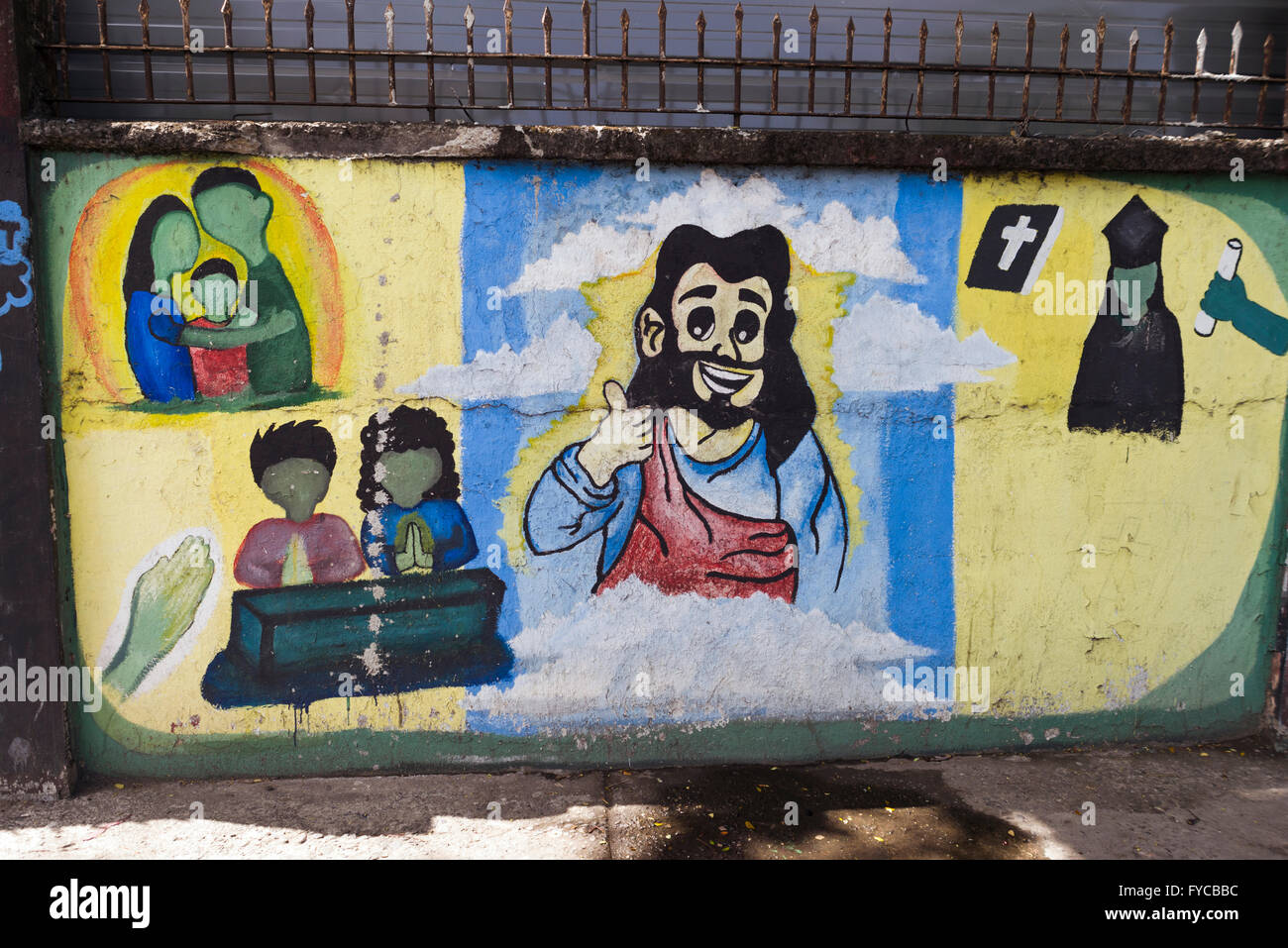 Graffiti religion hi-res stock photography and images - Alamy