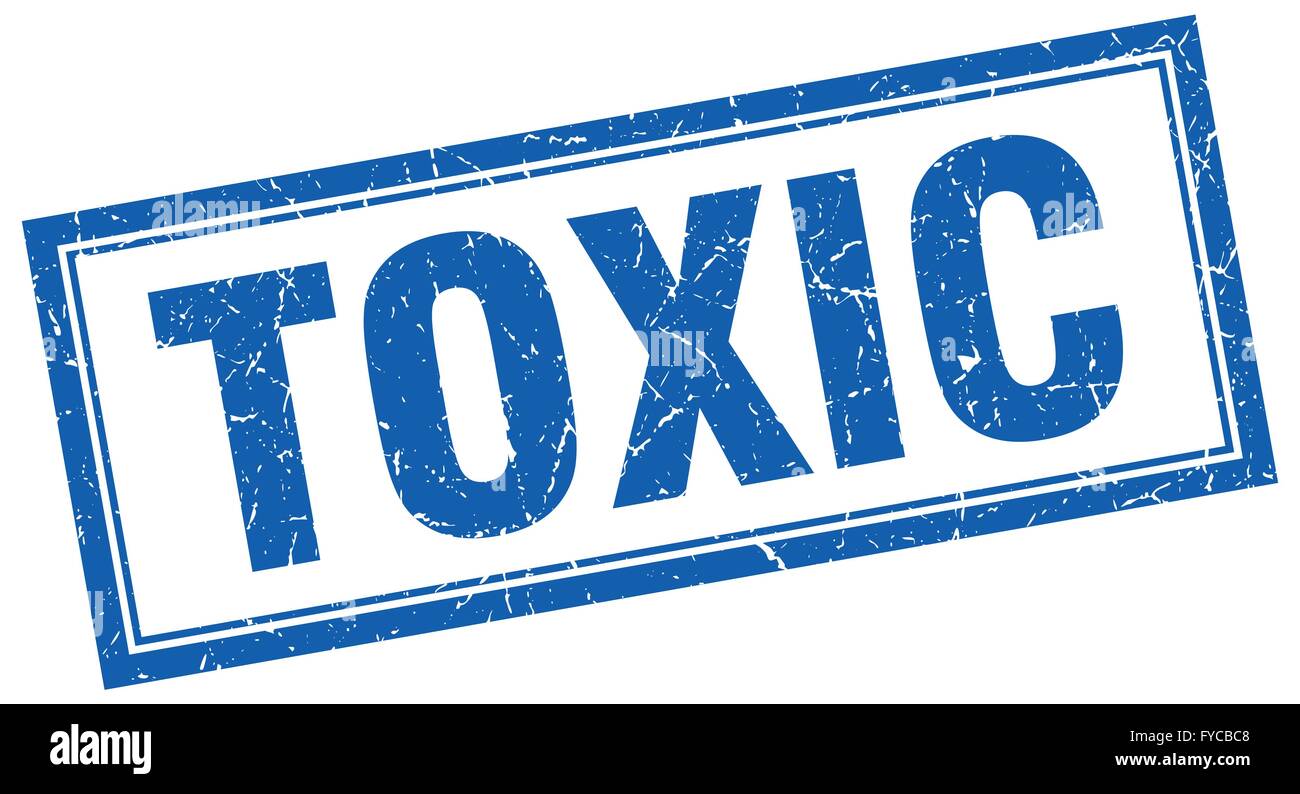 toxic blue square grunge stamp on white Stock Vector Image & Art - Alamy