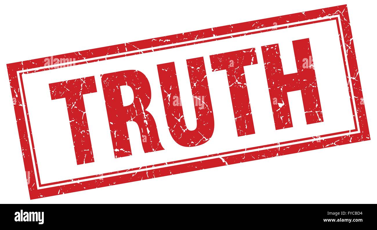 Truth square stamp grunge Stock Vector Images - Alamy