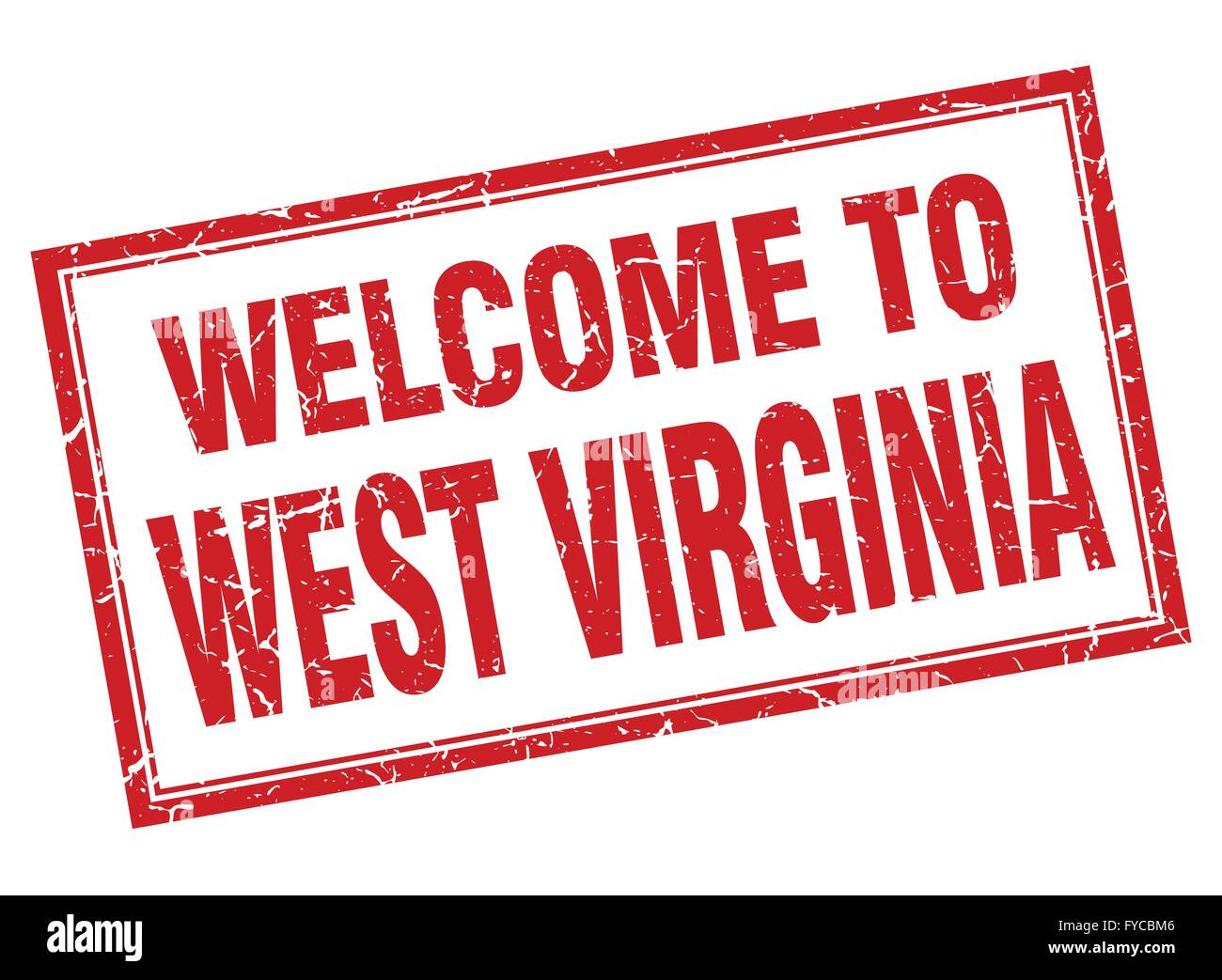 Welcome west virginia red hi-res stock photography and images - Alamy