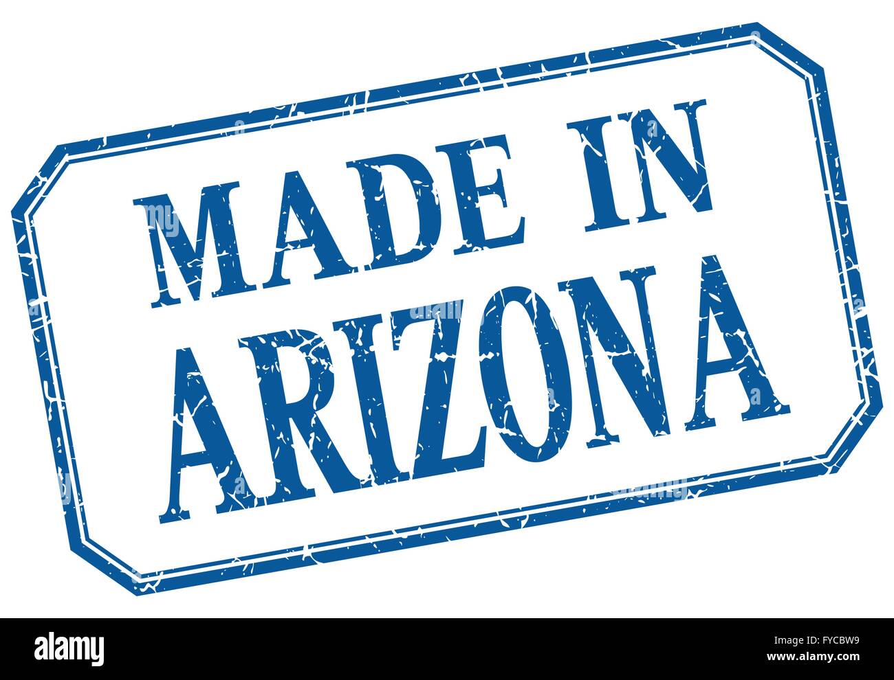 Arizona - made in blue vintage isolated label Stock Vector Image & Art ...