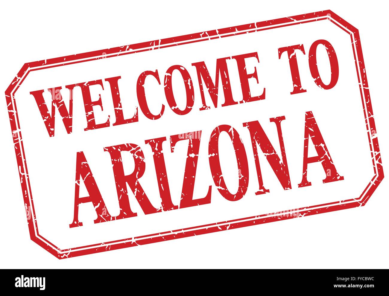 Arizona - welcome red vintage isolated label Stock Vector Image & Art ...