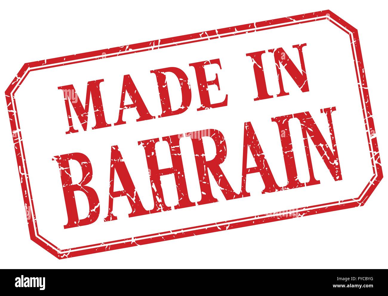 Bahrain - made in red vintage isolated label Stock Vector Image & Art ...