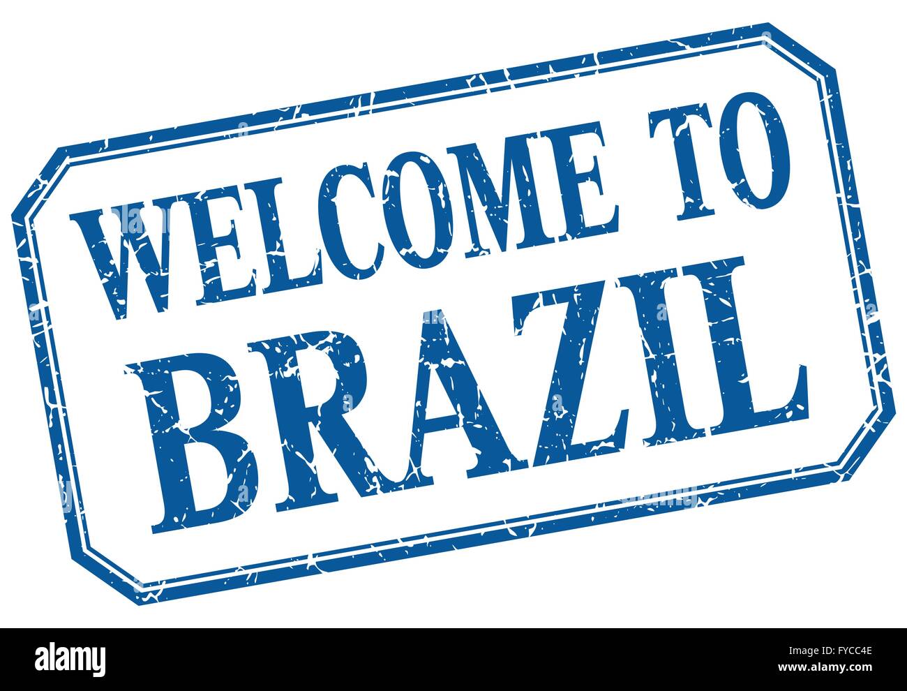 Welcome brazil stamp Stock Vector Images - Alamy