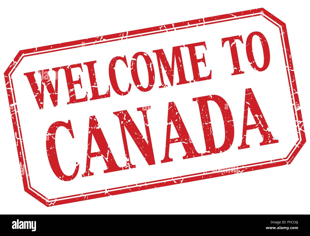 Canada - welcome red vintage isolated label Stock Vector Image & Art ...