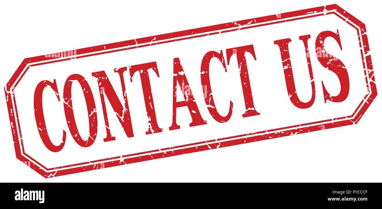 Contact us stamp square hi-res stock photography and images - Alamy