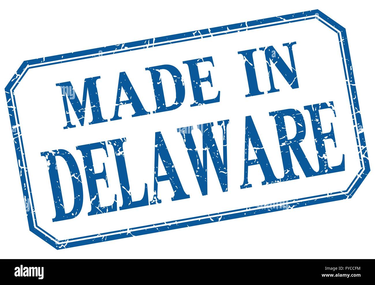 Delaware - made in blue vintage isolated label Stock Vector Image & Art ...