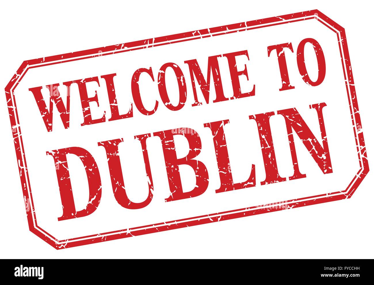 Dublin - welcome red vintage isolated label Stock Vector Image & Art ...