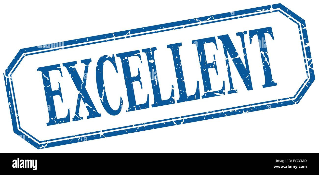 excellent square blue grunge vintage isolated label Stock Vector Image ...