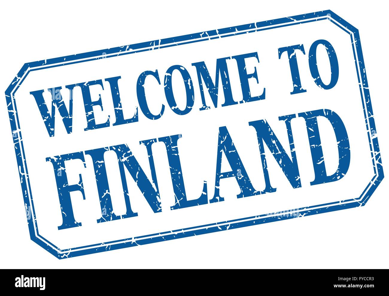 Finland - welcome blue vintage isolated label Stock Vector Image & Art ...