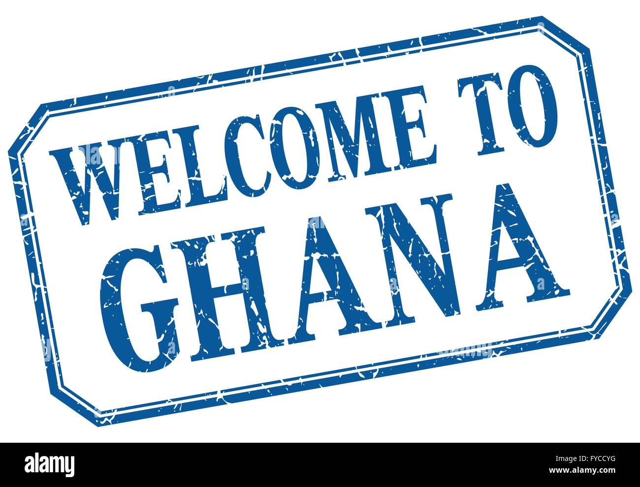 Ghana - welcome blue vintage isolated label Stock Vector Image & Art ...