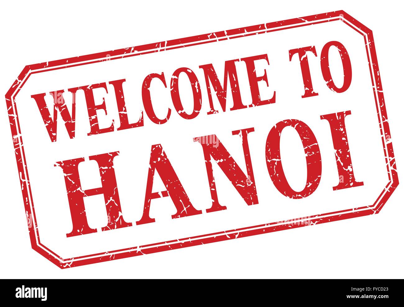 Hanoi - welcome red vintage isolated label Stock Vector Image & Art - Alamy