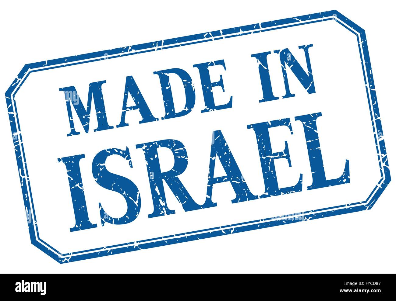 Israel - made in blue vintage isolated label Stock Vector Image & Art ...