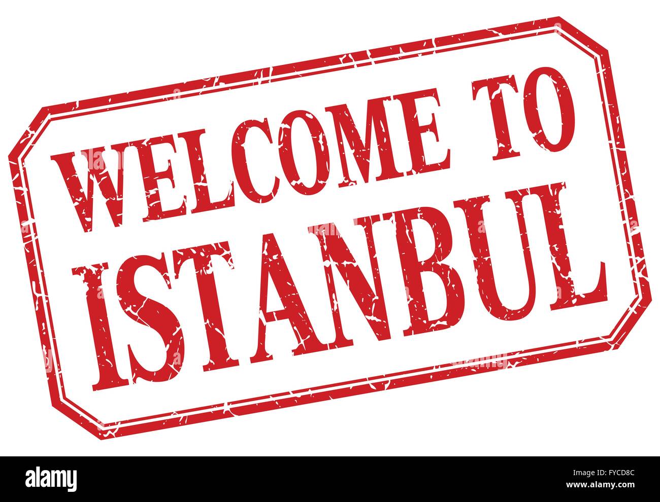 Istanbul - welcome red vintage isolated label Stock Vector Image & Art ...