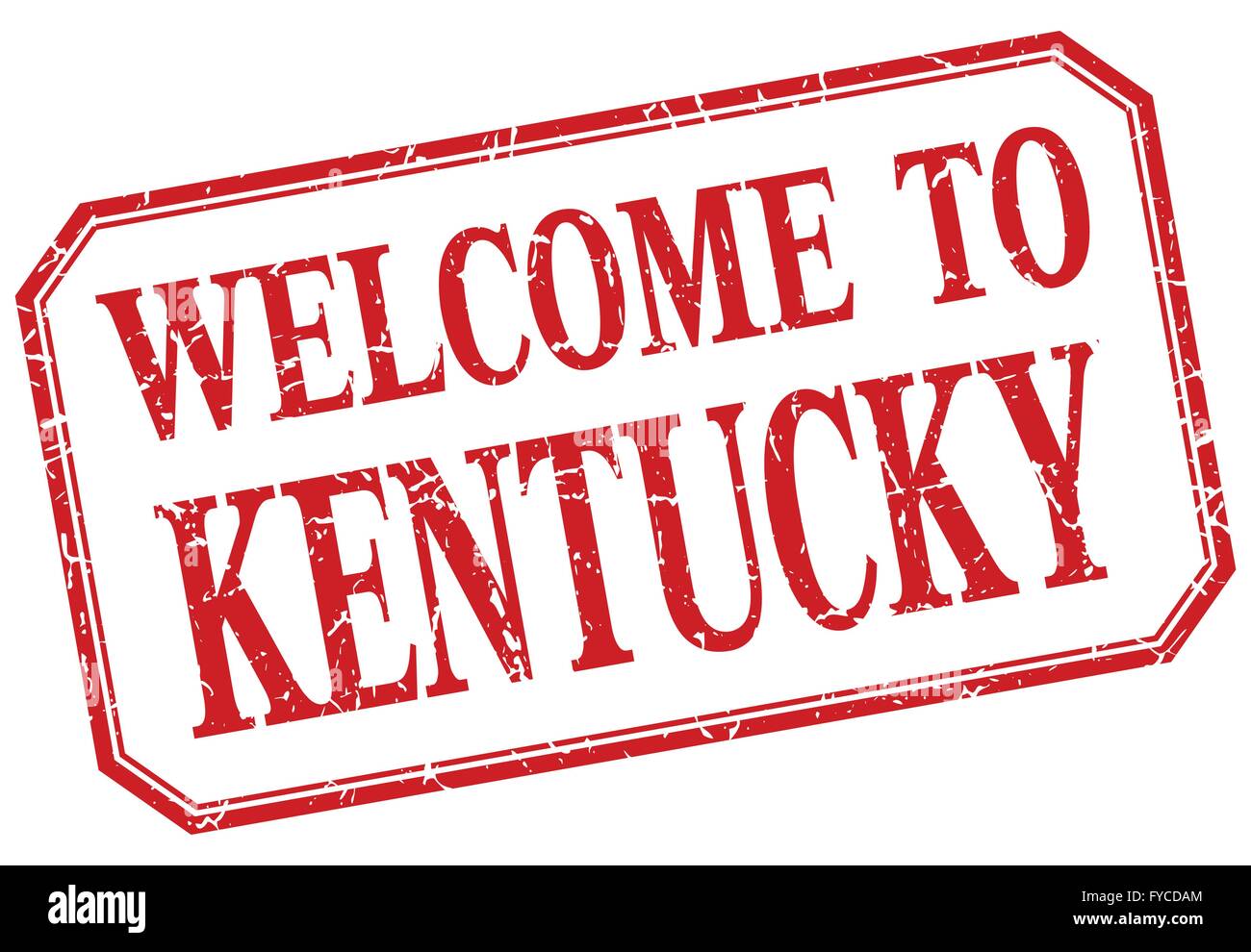 Kentucky - welcome red vintage isolated label Stock Vector Image & Art ...