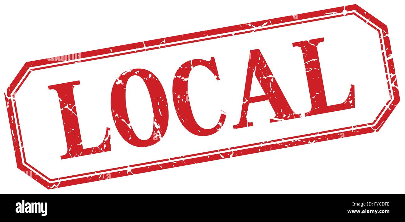 Square grunge red local hi-res stock photography and images - Alamy