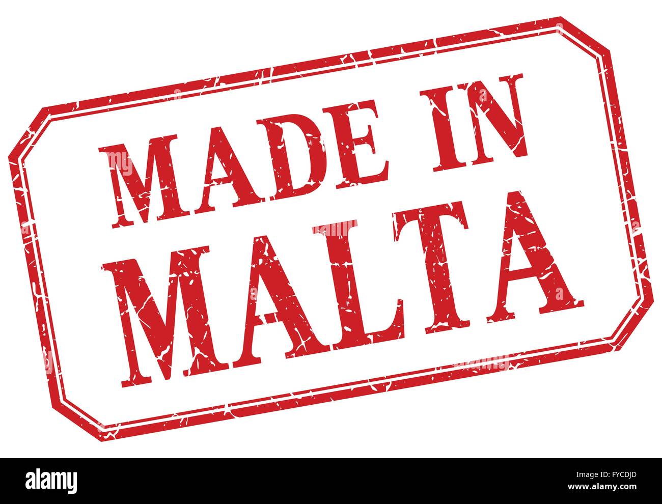 Malta - made in red vintage isolated label Stock Vector Image & Art - Alamy