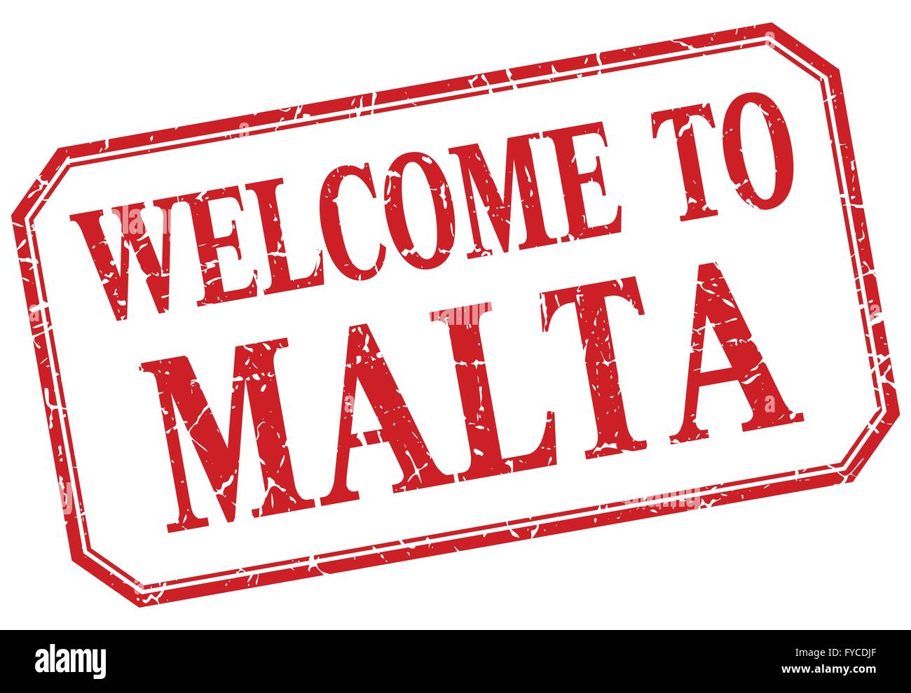 Malta - welcome red vintage isolated label Stock Vector Image & Art - Alamy