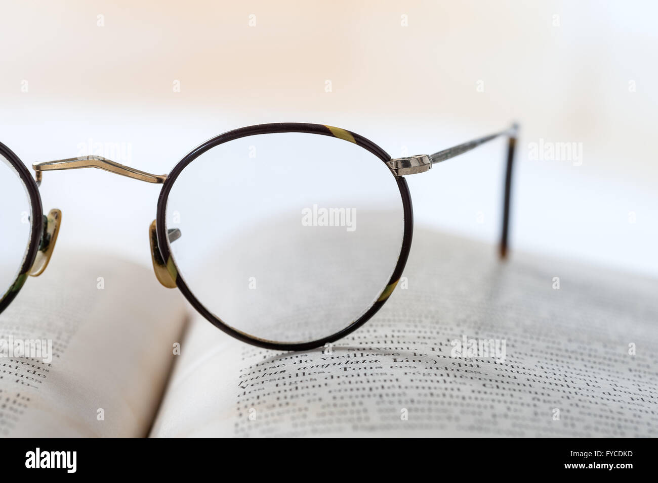 Eyeglasses reading glasses presbyopia vision hi-res stock photography ...