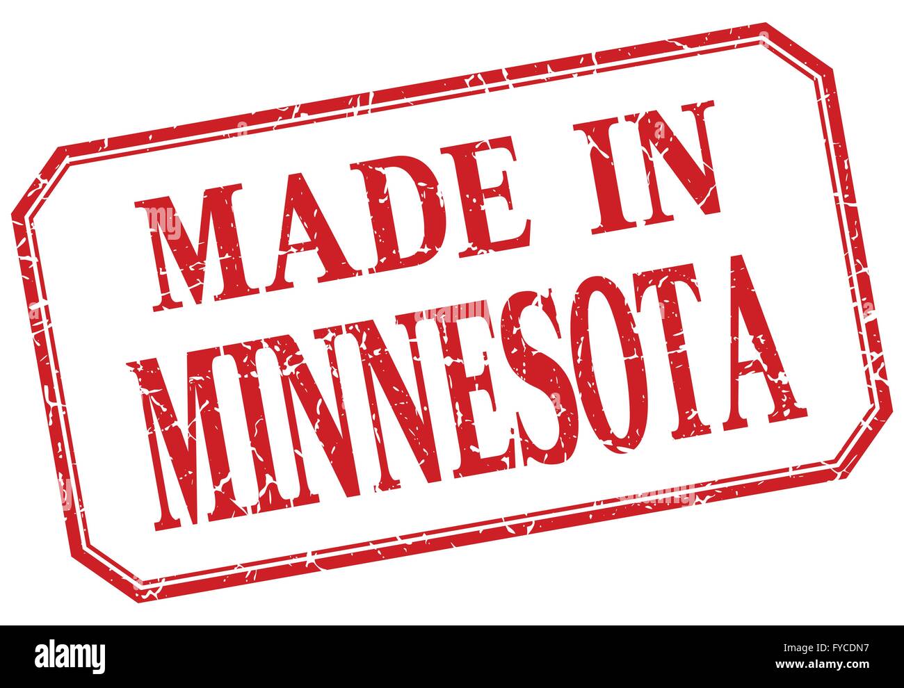 Minnesota - made in red vintage isolated label Stock Vector Image & Art ...