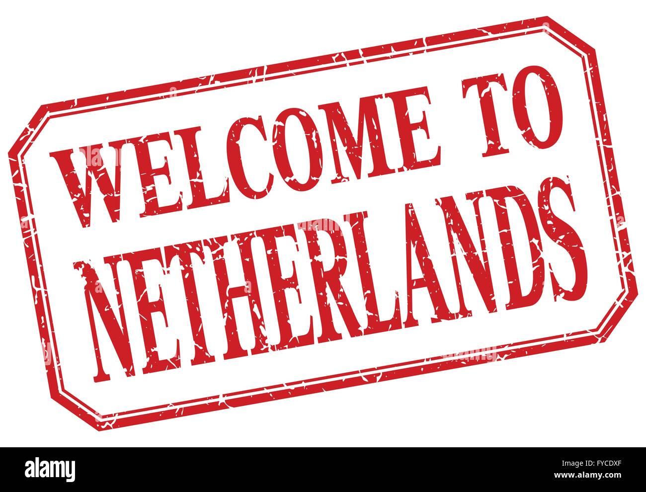 Netherlands - welcome red vintage isolated label Stock Vector Image ...