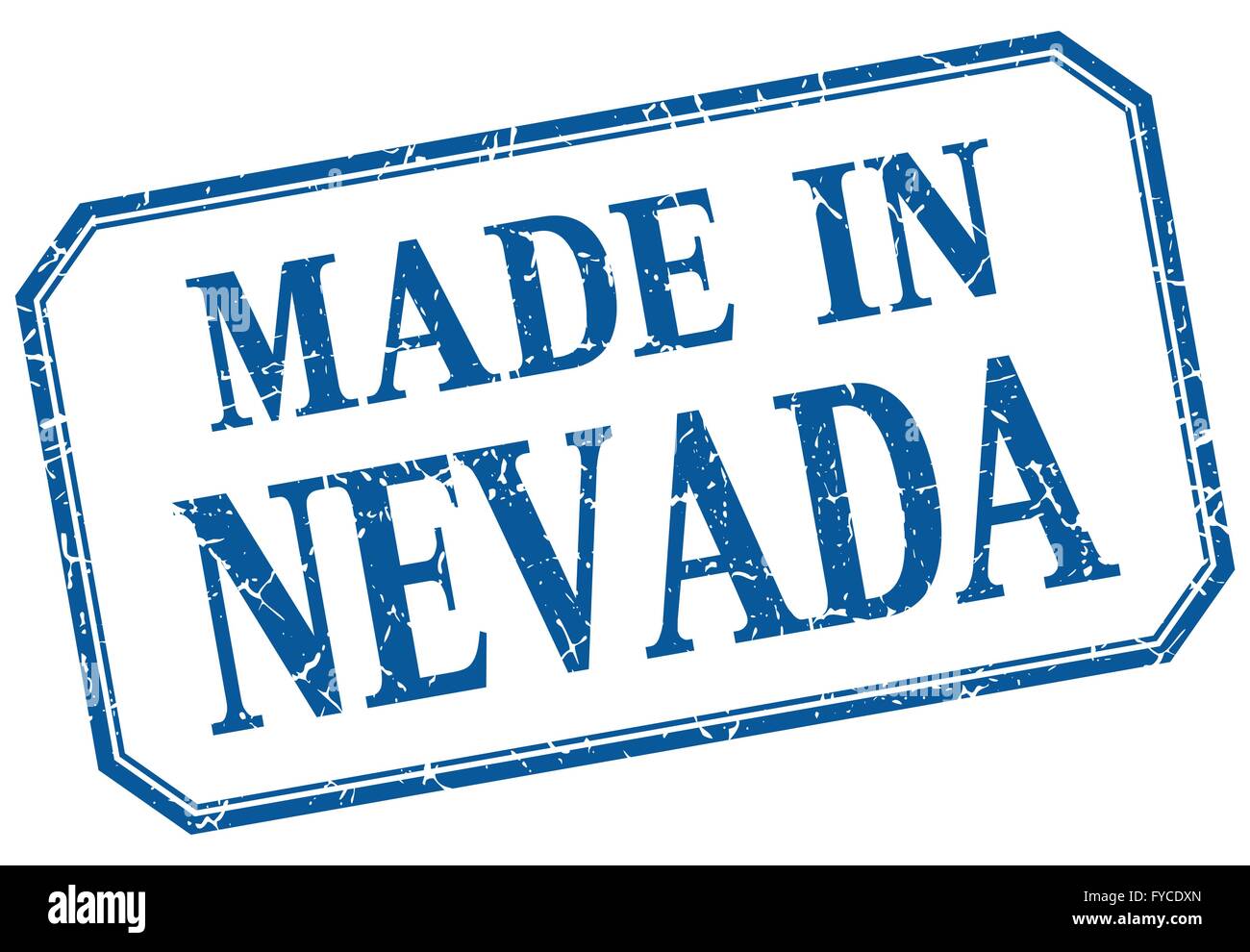 Nevada - made in blue vintage isolated label Stock Vector Image & Art ...