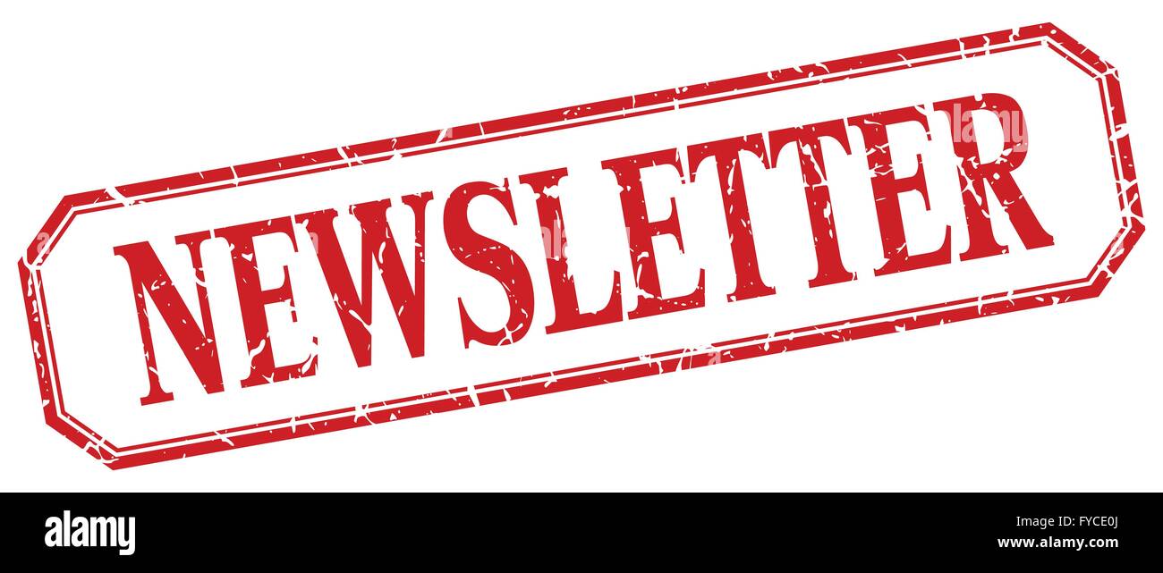 Newsletter stamp label square Stock Vector Images - Alamy