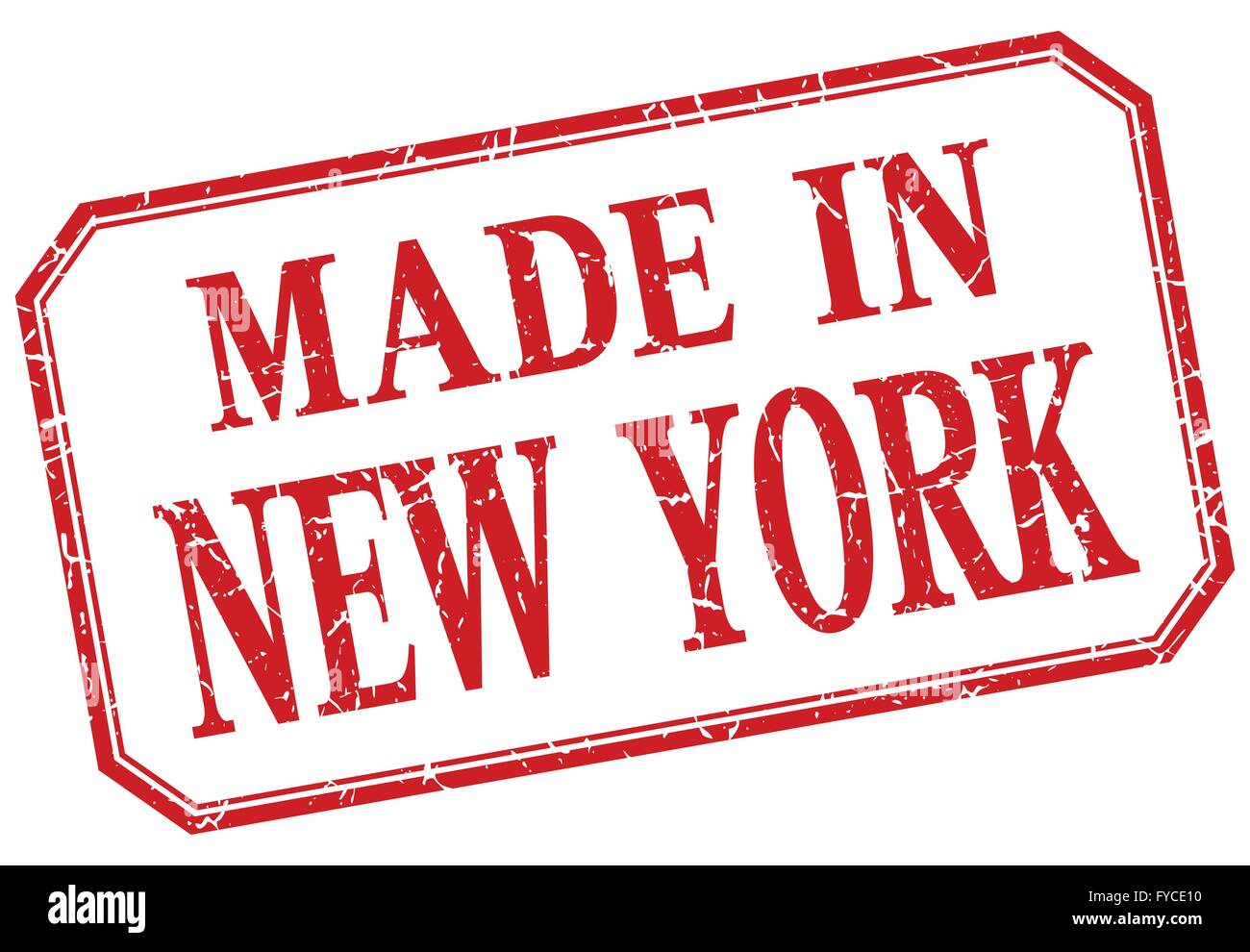 New York - made in red vintage isolated label Stock Vector Image & Art ...